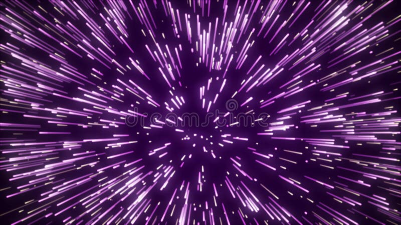 Light Rays in Cosmos Space. Explosion Effect. Futuristic Data Flow. Sci ...