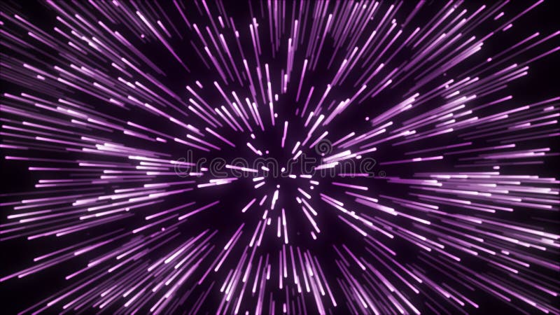 Light Rays in Cosmos Space. Explosion Effect. Futuristic Data Flow. Sci ...