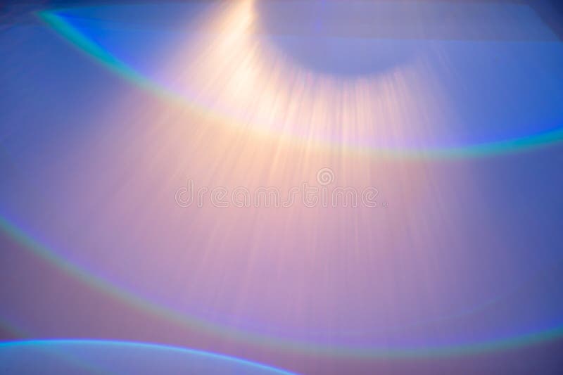 Light Rays Create Colorful Patterns in a Softly Illuminated Space Stock ...