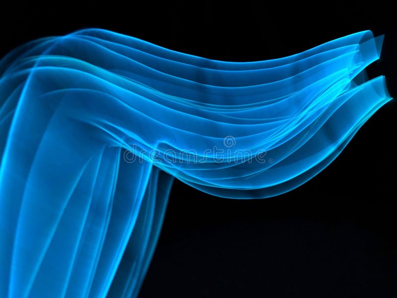 Blue Light Rays Long Exposure Photo Stock Image - Image of turquoise ...