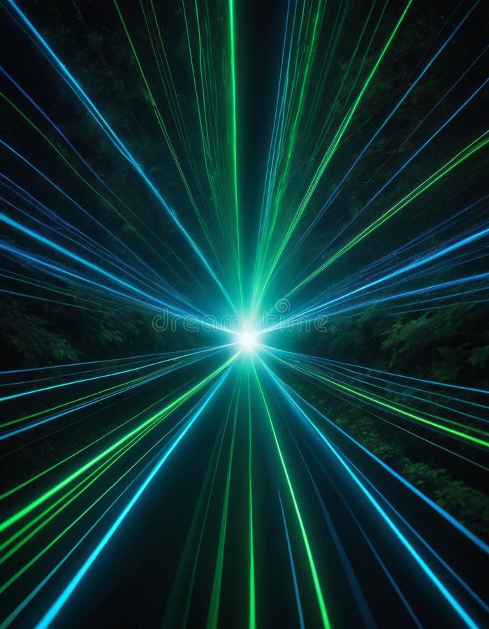 Light Rays in Forest at Night Stock Photo - Image of outdoor ...