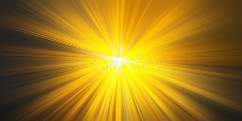Light Rays _ Golden Yellow Rays of Light Stock Illustration ...