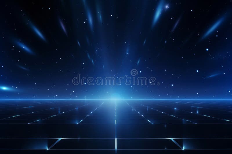 Light Rays from the Horizon in Dark Space Stock Image - Image of cosmis ...