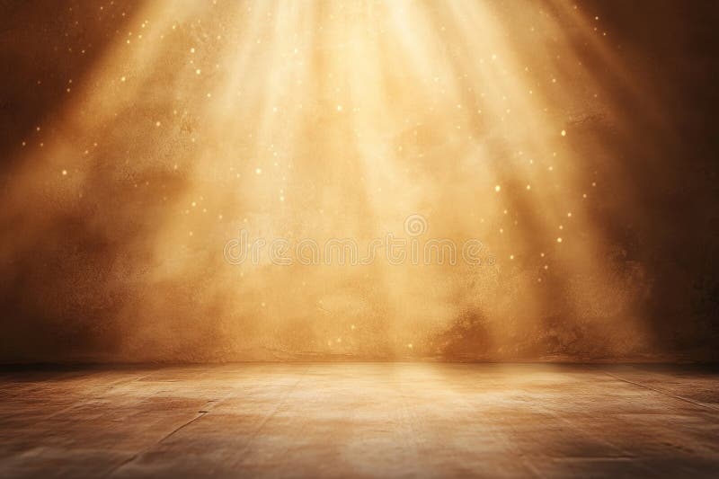 Light Rays Shining on an Empty Room Floor, Creating a Warm and Inviting ...