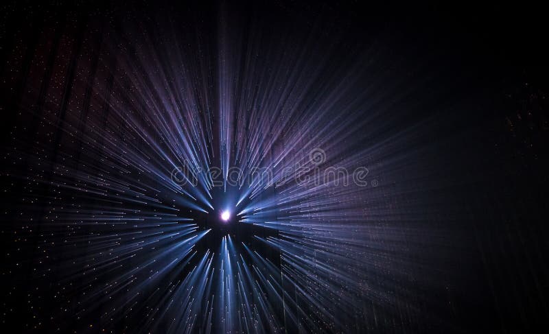 Light Rays through Small Holes in a Dark Space Stock Photo - Image of ...