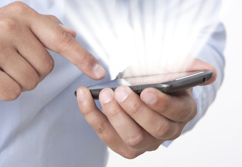 Light Rays from a Smart Phone Stock Photo - Image of light, technology ...