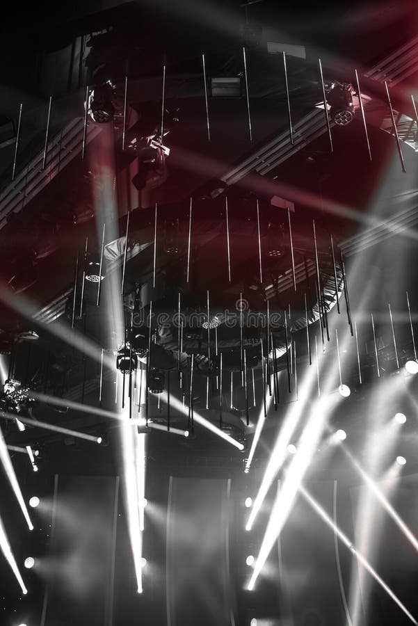 Light rays on the stage stock photo. Image of illumination - 123120270