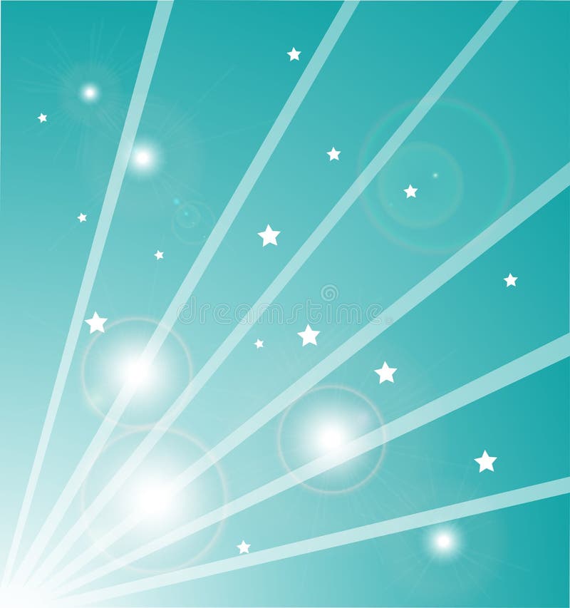 Light rays with stars stock vector. Illustration of light - 8088912