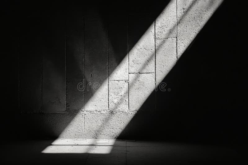 Light Rays Stream through an Open Door Creating a Dramatic Contrast in ...