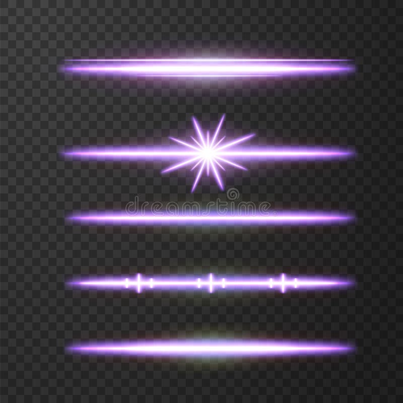 Light Realistic Curve. Magical Sparkling Pink Glow Effect Stock Vector ...