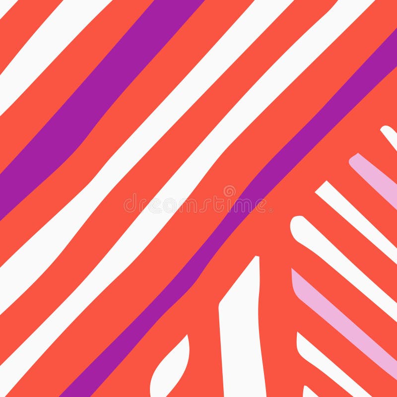 Light Red Abstract Line and Shape Minimalist Pattern and Colorful ...