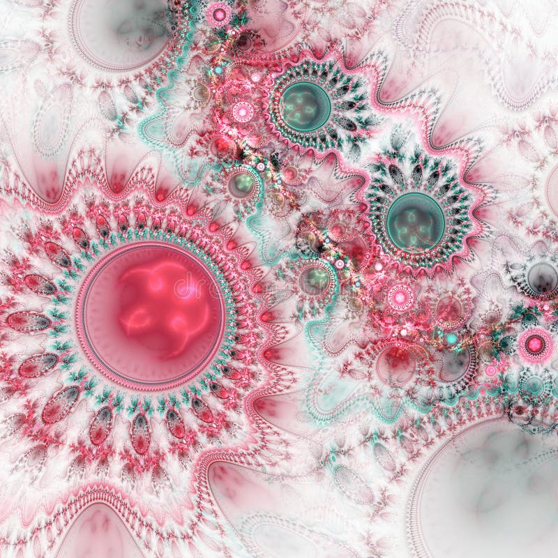 Light red fractal pattern stock illustration. Illustration of light ...