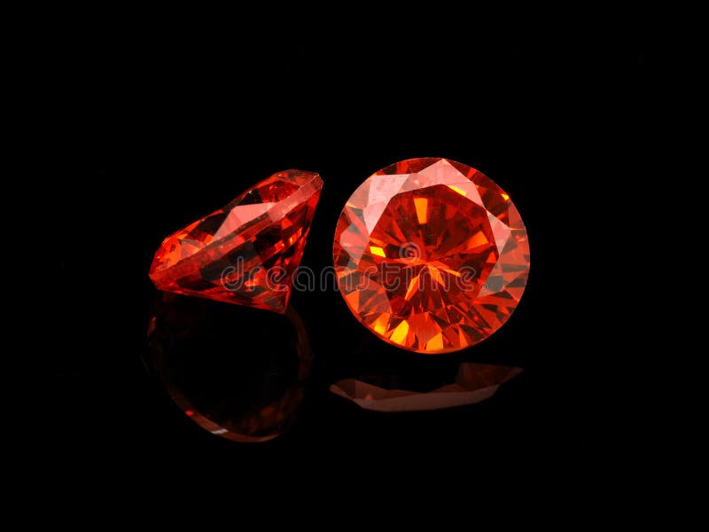 Light Red Gemstone on a Black Background Stock Photo - Image of jewelry ...