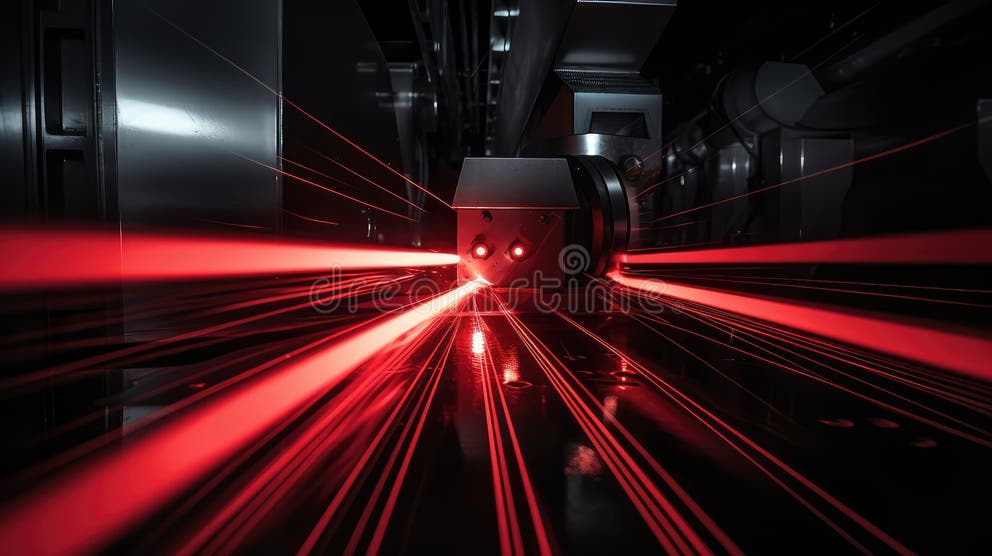 Light red lasers stock illustration. Illustration of visual - 362028455