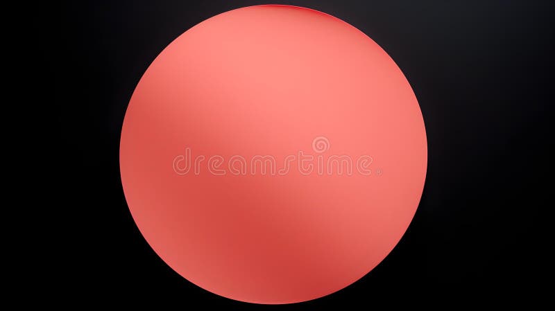 Light Red Round Paper Note on a Black Background. Brainstorming ...