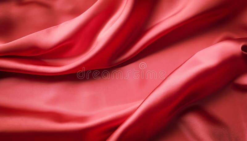 Light Red Silk Texture Background,generated with AI. Stock Illustration ...