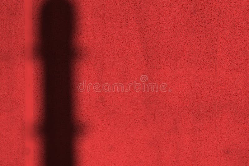 Light Red Surface with a Shadow. Shadow and Red Wall Stock Image ...