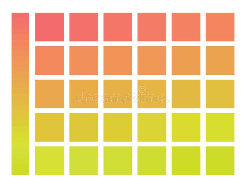 Light Red To Light Green Gradient Color Scheme Stock Vector ...