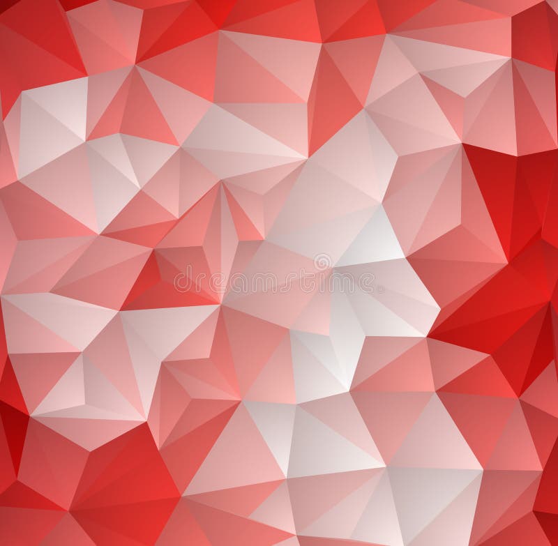 Light Red Vector Low Poly Crystal Background. Polygon Design Pattern ...