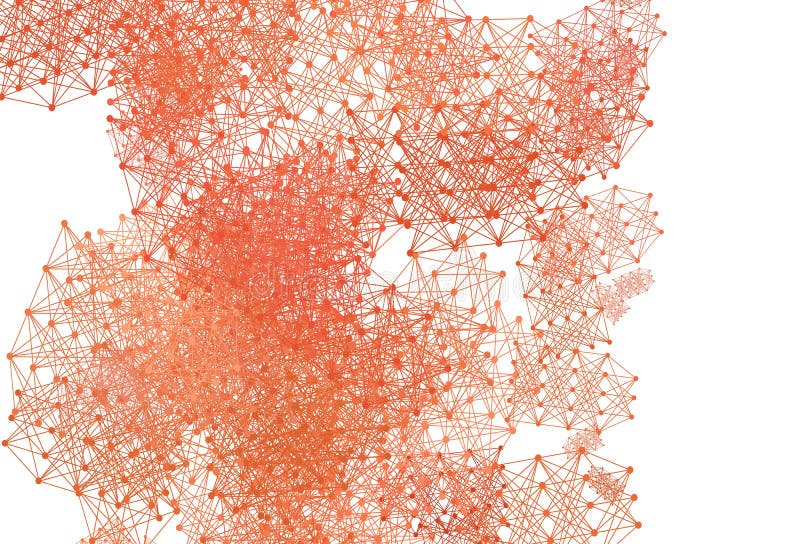 Light Red Vector Pattern with Artificial Intelligence Network. Stock ...
