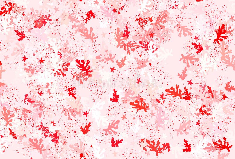 Light Red Vector Pattern with Random Forms. Stock Vector - Illustration ...