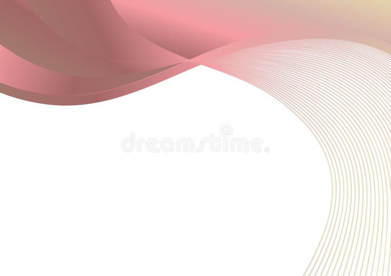 Light Red Wavy Background Template with Space for Your Text Vector Art ...