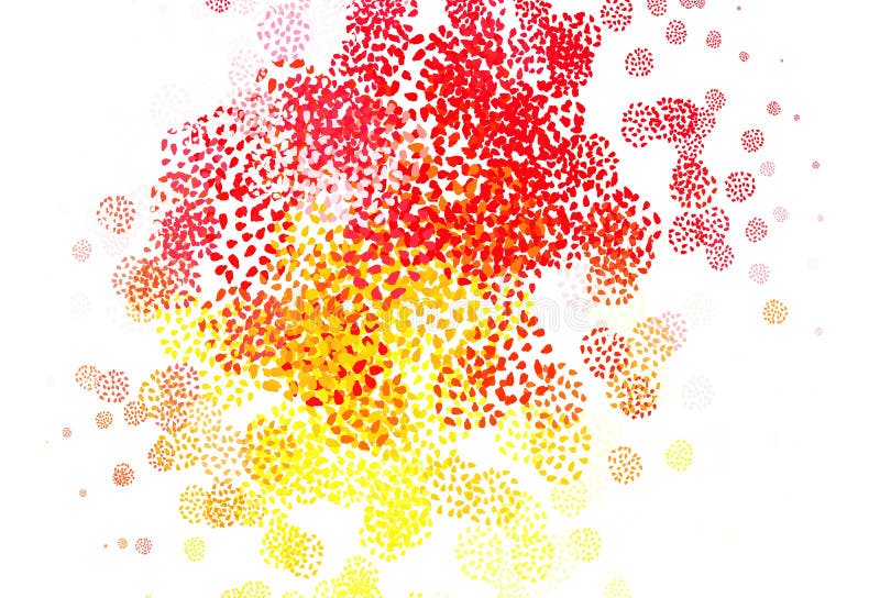 Light Red, Yellow Vector Pattern with Random Forms. Stock Vector ...