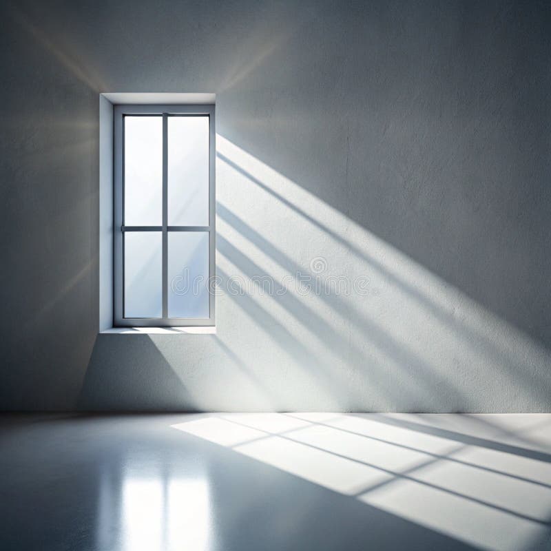 Light Reflection and Gray Shadows on White Wall Stock Illustration ...