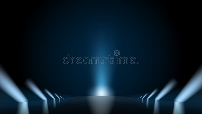 Light Reflection Path and Big Beam Stock Illustration - Illustration of ...
