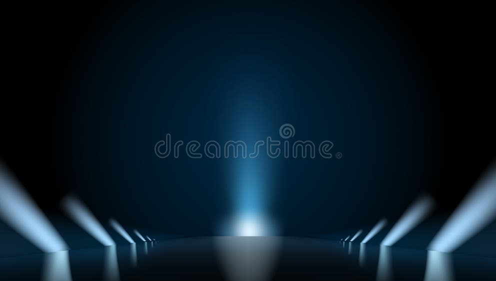 Light Reflection Path and Big Beam Stock Illustration - Illustration of ...