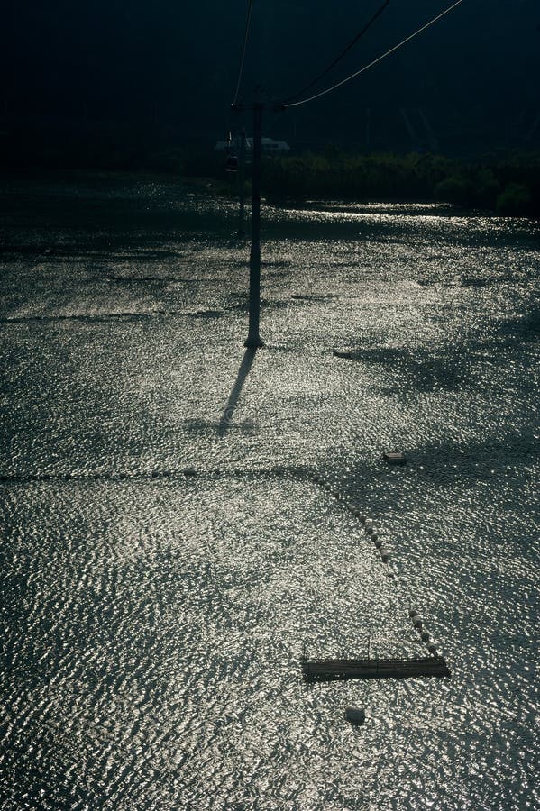 Light Reflection on Water in Lake. Stock Image - Image of close, ripple ...