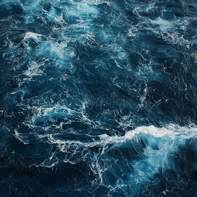 Light Reflections on Ocean Water Create a Mesmerizing Pattern from an ...