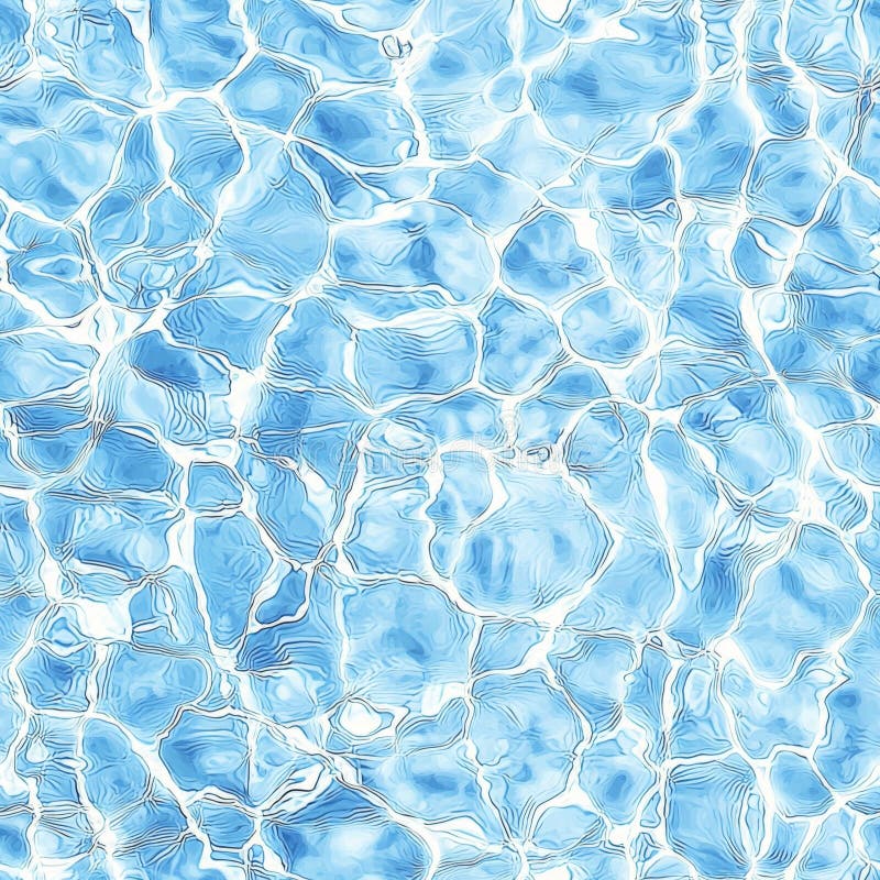 Light Reflections on Rippled Water Surface Creating Abstract Blue ...