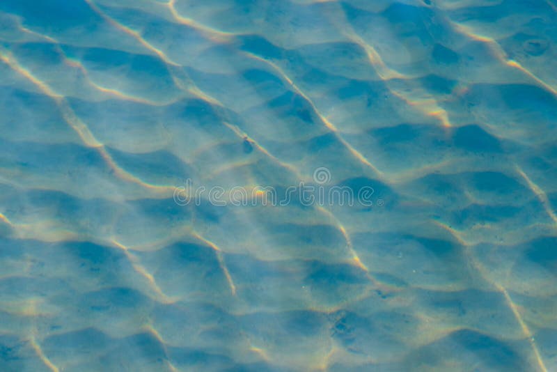 Light Reflections of Sun through the Waves in Shallow Waters.. Stock ...