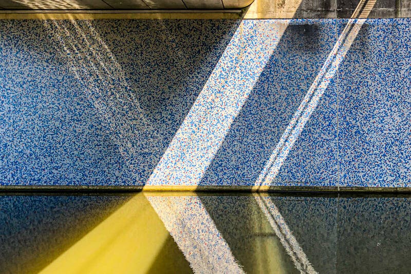 Light Reflections Under a Bridge at Night, Creating a Mesmerizing ...