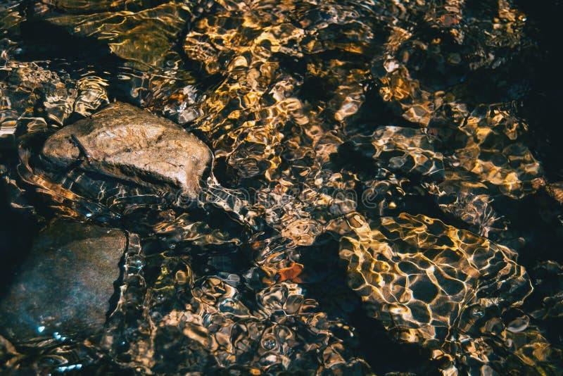 Light Reflections in the Water of a River Stock Photo - Image of energy ...