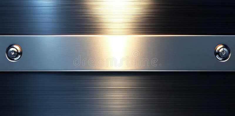 A Light-reflective Brushed Metal Texture with a Soft Gradient. Stock ...