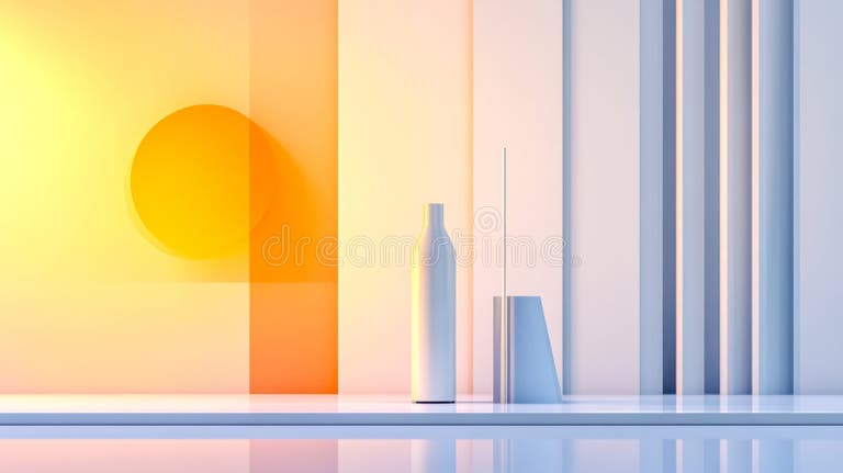 Light Refraction Experiment with Laser Beam in Laboratory Setup Stock ...