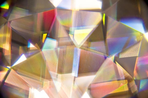 Light Refractions through Crystal Stock Photo - Image of diamond ...