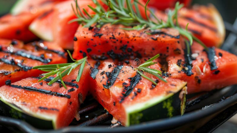 A Light and Refreshing Side Dish of Grilled Watermelon Perfect for a ...
