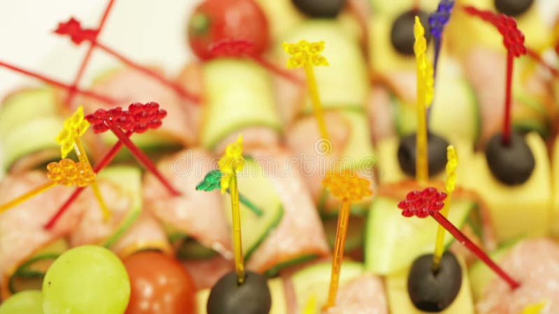 Light refreshments stock footage. Video of dish, leaves - 46198782