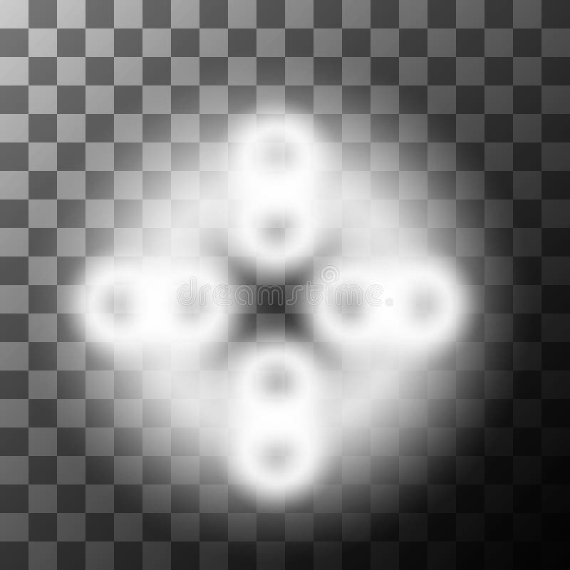 Light Ring Effect. Glowing Circle Symbol. Vector Halo Icon ...