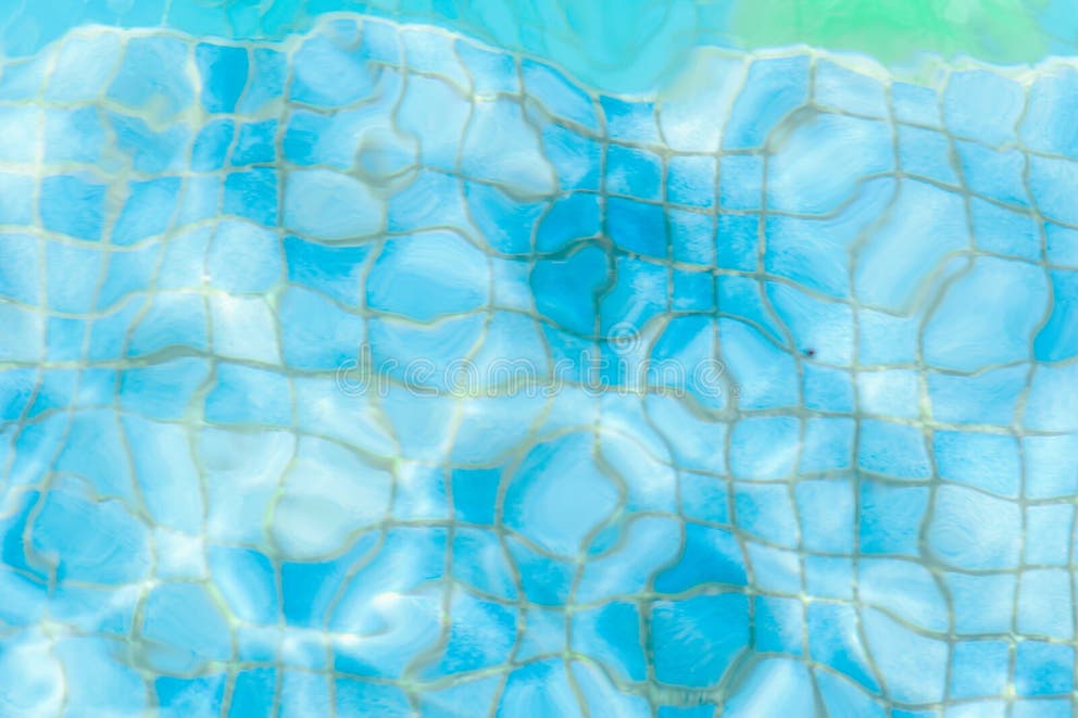 Light and Ripples Distorting Swimming Pool Tiles Stock Illustration ...