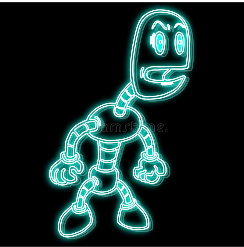 Light robot stock vector. Illustration of operating, technical - 35099943