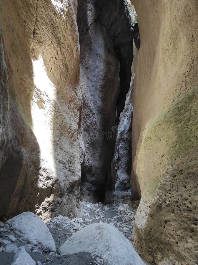 Bright Red Rocks Forming Barrier Along Charlottetown Harbour Stock ...