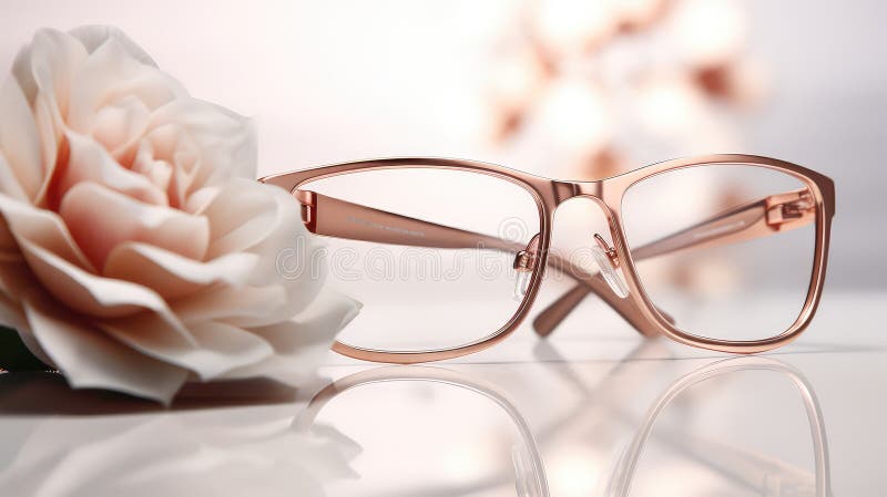 Light Rose Gold Frame Transparent Stock Illustration - Illustration of ...