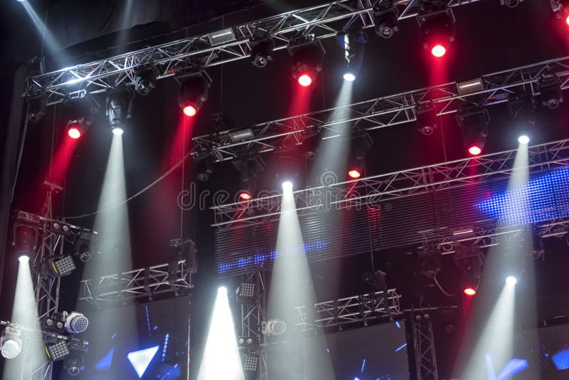 Light from the Scene during the Concert. Stock Image - Image of event ...