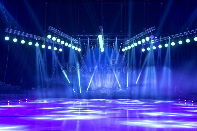 Light from the Scene during the Concert. Stock Photo - Image of ...