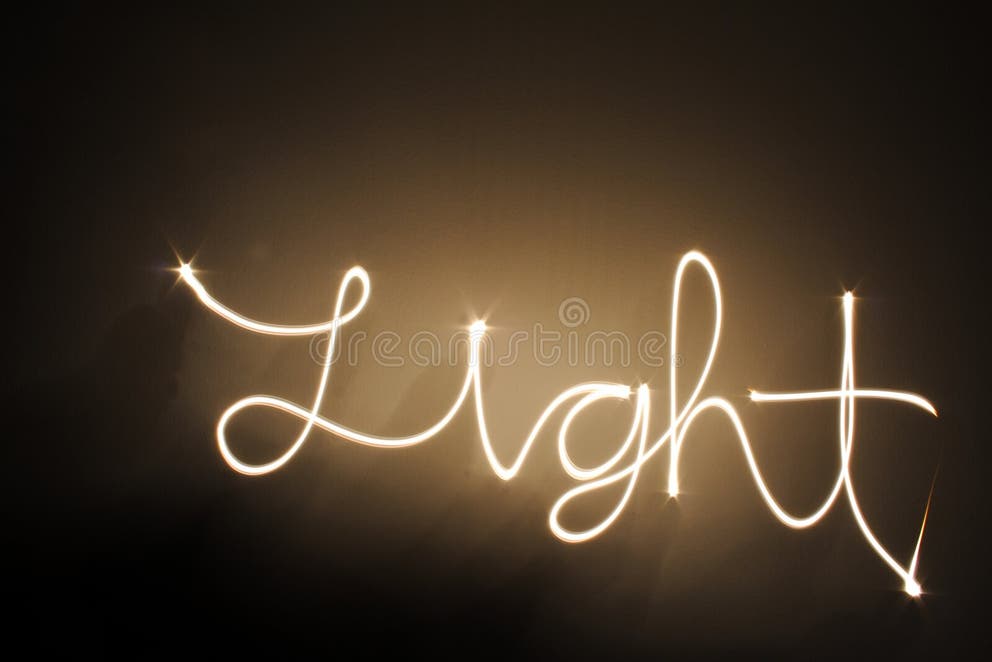 Light Scribble in the Darkness Stock Image - Image of light, scribble ...
