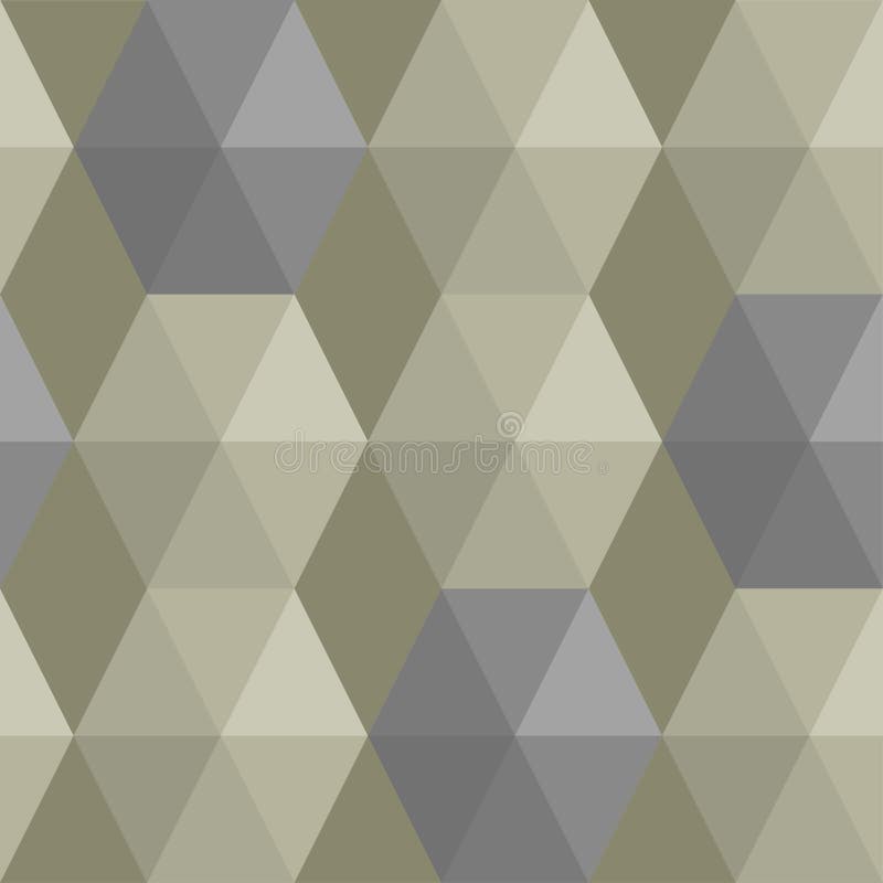 Light Seamless Pattern of Dirty Shades. Triangles and Hexagons Stock ...